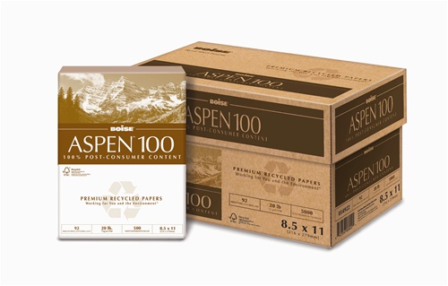 Boise Aspen 100% PCW 8.5 X 11 (One Carton)